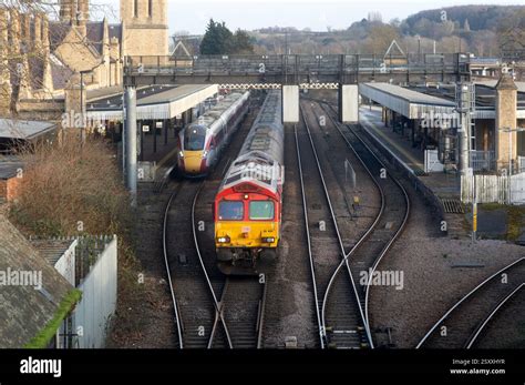 East Midlands Railway British Rail Class 66 Freight Train And Class