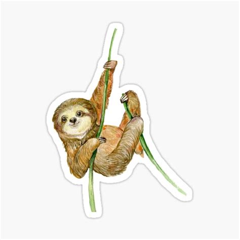 Sloth Stack Sticker For Sale By Feelinggo Redbubble