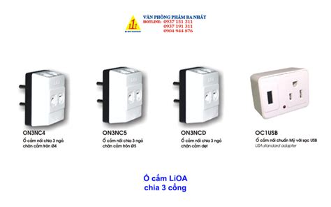 Ổ Cắm Lioa Chia 3 Cổng
