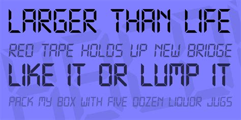 10 Free Calculator Fonts · 1001 Fonts