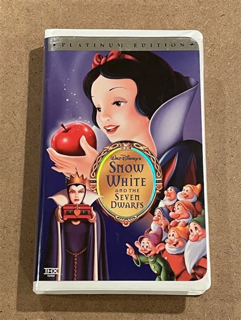 Snow White And The Seven Dwarfs Vhs 2001 Clamshell Platinum Edition