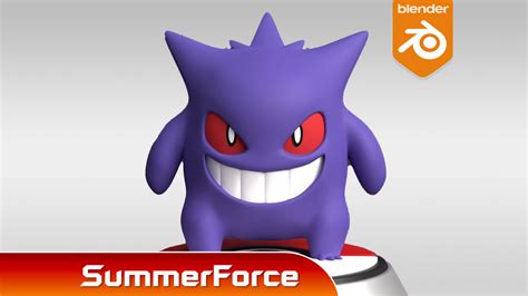 3d Model Gengar Pokemon Vr Ar Low Poly Cgtrader