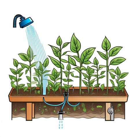 Efficient Automatic Watering System Illustration Ai Art Generator
