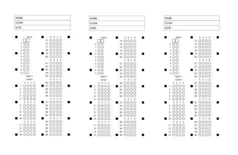 Grade 7 Answer Sheet Pdf