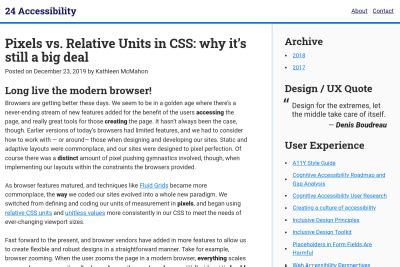 Josh Collinsworth Why You Should Never Use Px To Set Font Size In CSS Nicolas Hoizey