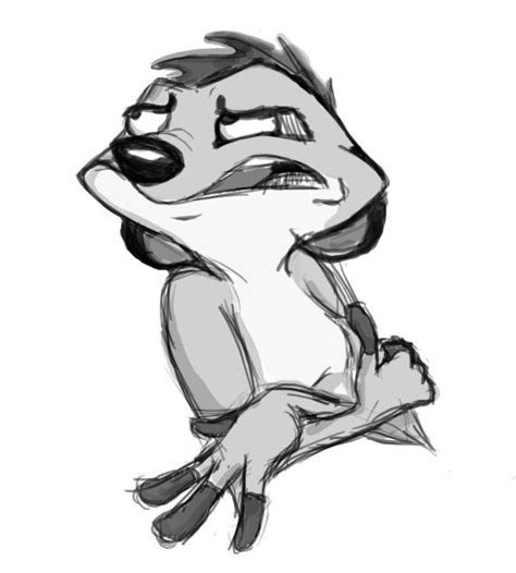 Timon Gesture Drawing By Gooseberry007 On Deviantart
