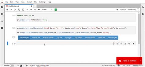 Panel V 0 14 3 Adds Notifications And More General Jupyter