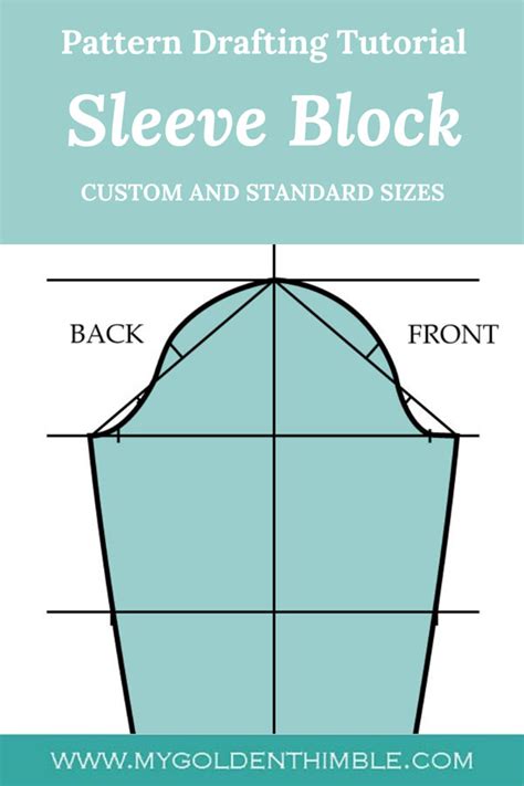 Easy Basic Sleeve Block Pattern Drafting Tutorial Step By Step
