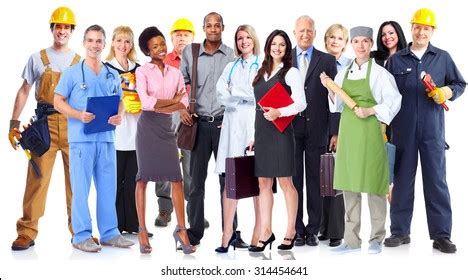 1 Hundred African American Community Workers Public Royalty Free
