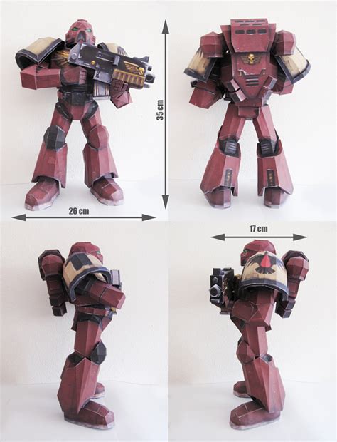 Papercraft Space Marine Hall Of Honour The Bolter And Chainsword
