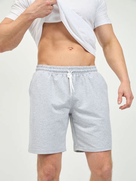 Шорты Мужской Vavelle Повседневный Пляжный серый светло серый размер 42 Хлопок Полиэстер Бег