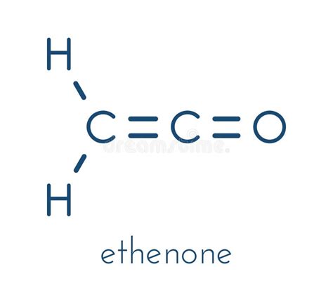 Ethenone Or Ketene Molecule 3d Rendering Atoms Are Represented As