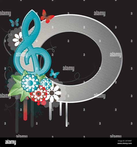 Background With Treble Clef Vector Illustration Stock Vector Image And Art Alamy