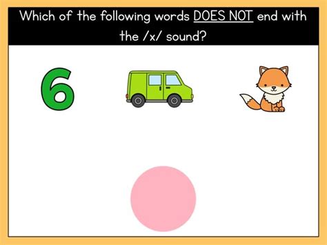 Phonemic Awareness Activity Phoneme Isolation Ending Sounds Digital