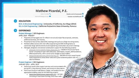 Civil Engineering Internship Resume Examples