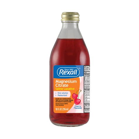 Buy Rexall Magnesium Citrate Saline Laxative Cherry Flavored 10 Fl Oz From Dollar General