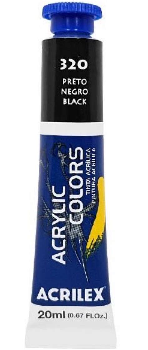Tinta Acrílica Acrylic Colors 20 Ml Tons Básicos Acrilex Prepel