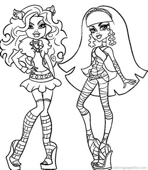 Monster High Coloring Doll
