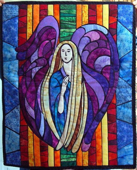 Stained Glass Quilt Art Quilts Wall Hanging