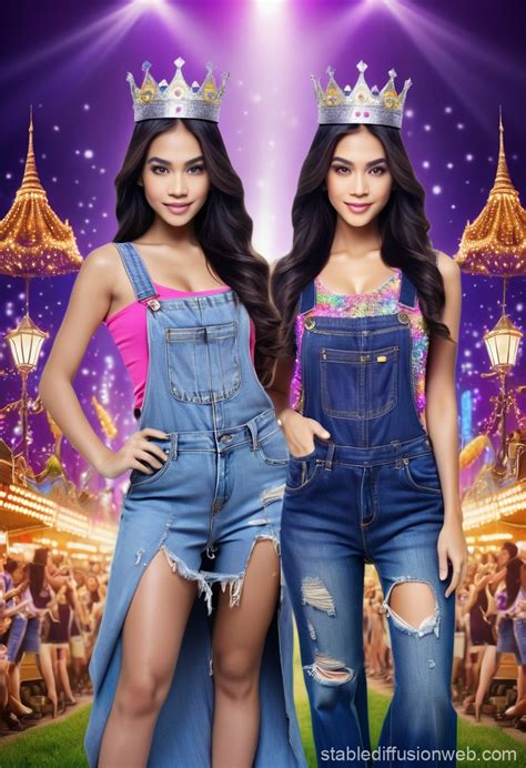 Thai Celebrity Twin Poster Stable Diffusion Online