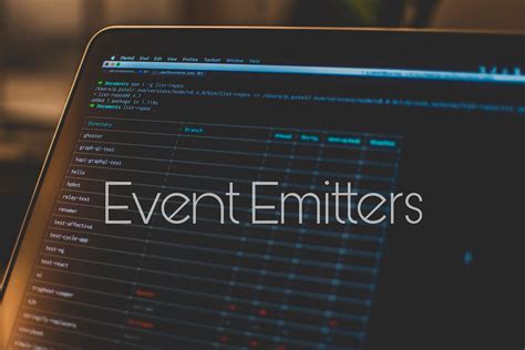 using event emitter in node js for event driven programming for