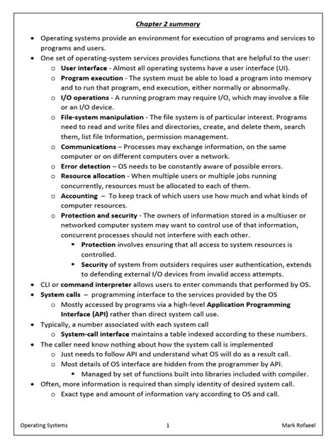 Chapter 2 Summary Pdf Operating System Booting