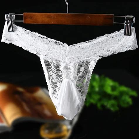 Mens Sexy Delicate Lace Panties With Raised Pouch Design Gallery Man