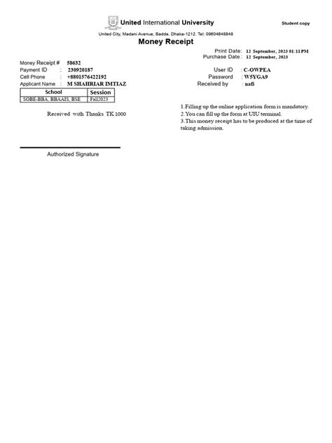 Enrollment Paper Pdf