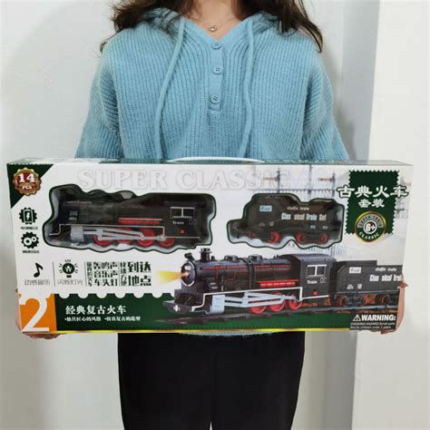 Kereta Api Set Klasik Mainan Kereta Api Rail King Electric Classical Train Toy Set Mainan Train