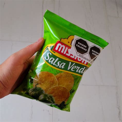 Tortilla Chips Sabor Salsa Verde From Mission Foods Vegan Product