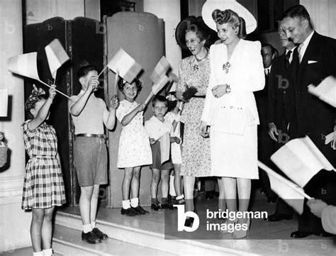 Image Of Argentine Politician And First Lady Eva Peron Visiting Paris