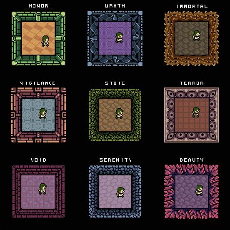 The Legend Of Zelda Pixel Art Tilesets