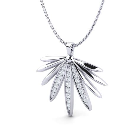 Compre Colgante De Mujer Miloje En 0336 Quilates 9k Oro Blanco