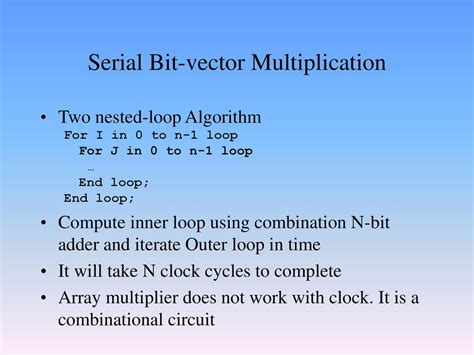 Serial Multipliers Prawat Nagvajara Ppt Download