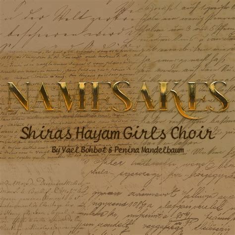 ‎namesakes Single Album By Shiras Hayam Girls Choir Apple Music