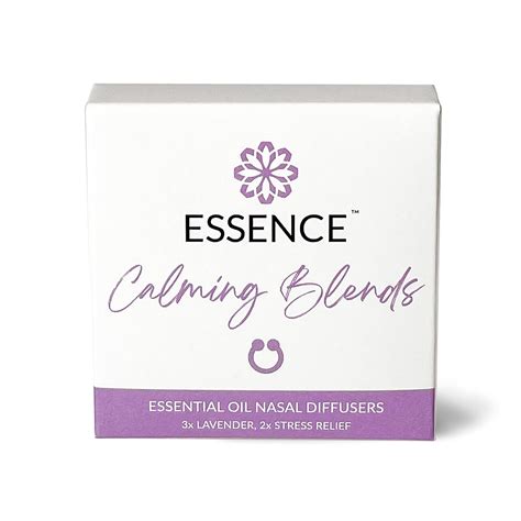 Essence Nasal Diffuser Essential Oil Ring Silicone Nose Inhaler Bundle Pack Calming Blends