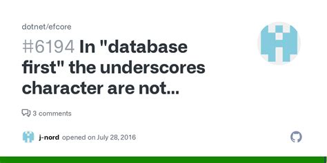 In Database First The Underscores Character Are Not Transferred Into The Model · Issue 6194