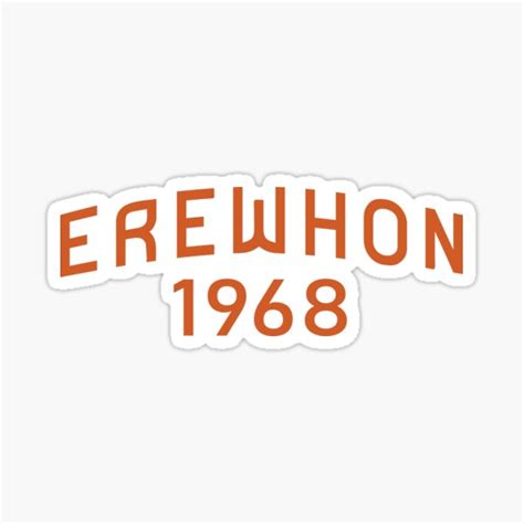 Retro Erewhon 1968 Sticker For Sale By Dlutfy Redbubble