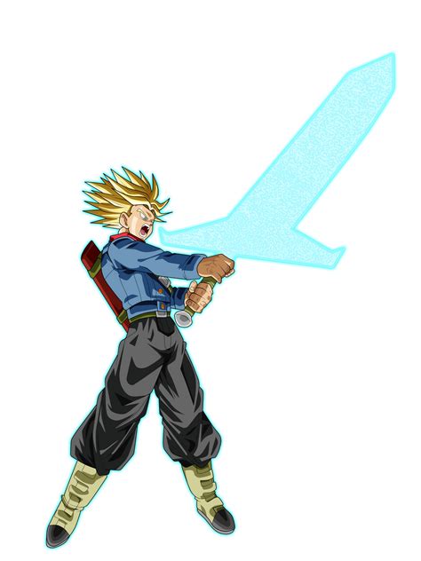 Mirai Trunks Super Saiyan Rage Sword Of Hope By Chronofz On Deviantart