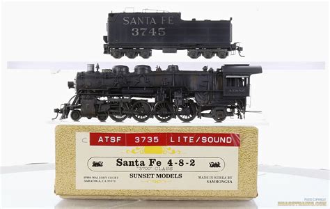 Ho Brass Model Sunset Atandsf Santa Fe 3700 Class 4 8 2 Steam 3735