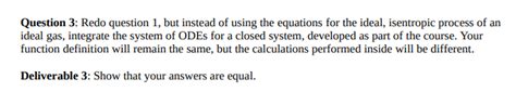 Solved Topic 3 Idealized Cycle Calculations Question 1