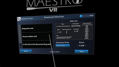 Steam Pc Vr游戏《音乐家vr》maestro Vr（高速下载）vr玩吧 Vr游戏下载网站 Quest 2 3s 一体机游戏