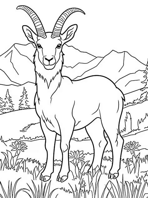 Coloriage Ch Vre Amusant Coloriageenfants Com