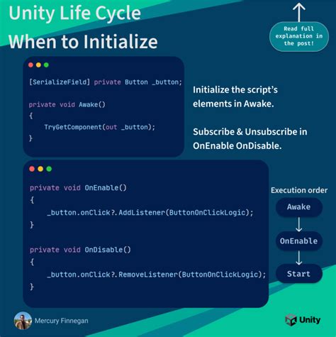 unity life cycle initialization