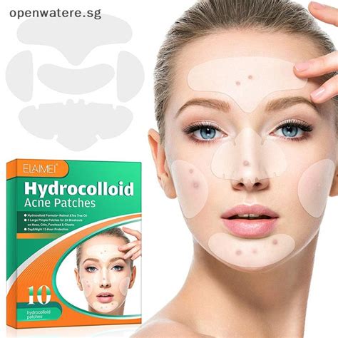 Openwatere 10pcsbox Hydrocolloid Acne Face Patch Forehead And Cheeks