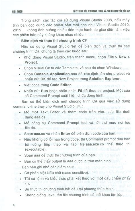 Sách Lập Trình Windows Form Và Web Form Với C FAHASA
