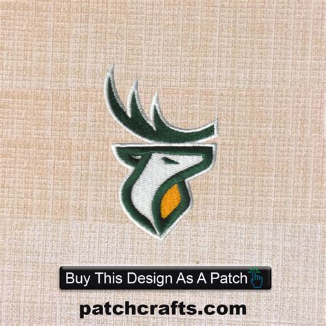 Edmonton Elks Canadian Football Team Logo Embroidery Design Emblanka