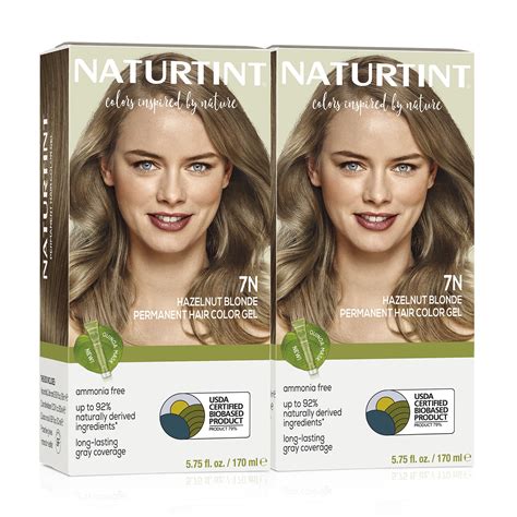 Naturtint 7n Hazelnut Blonde Permanent Hair Color Plant Based Vegan