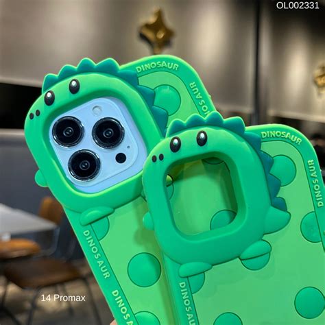 Ốp Ip 14 Pro Max Dẻo Su Khủng Long