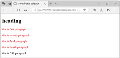 Combinators Selectors In Hindi CSS Combinators In Hindi